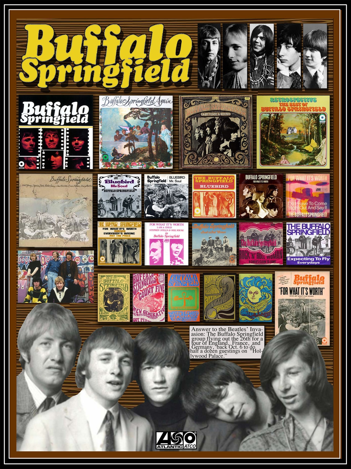 Buffalo Springfield Neil Young Stephen Stills LP Covers Poster - Etsy