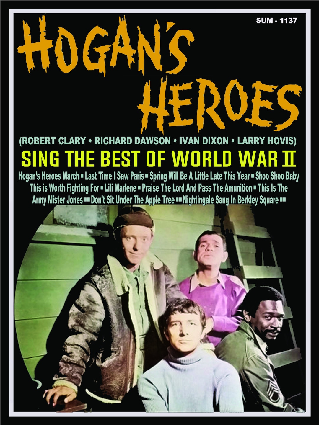 18"x24" Hogans Heroes 1960's LP Repro Poster Bob Crane, Richard Dawson ...