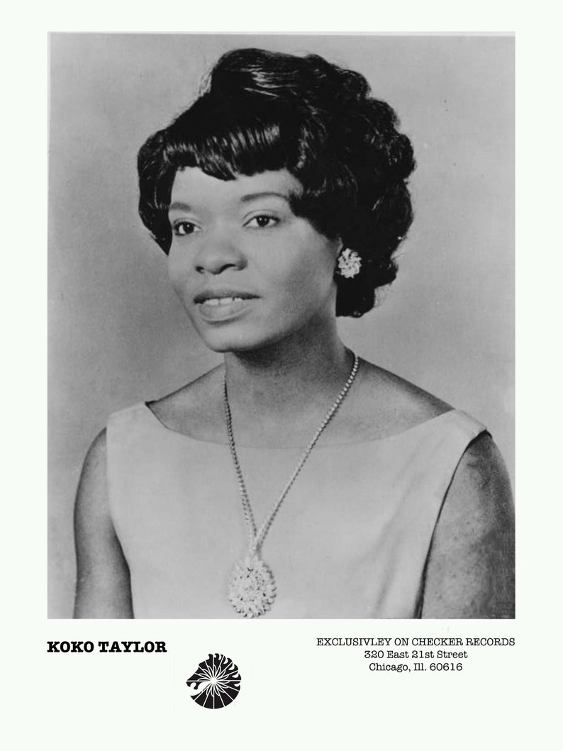 Koko Taylor Promo Photo "18x24" Poster Reproduction Chicago Blues Chess ...