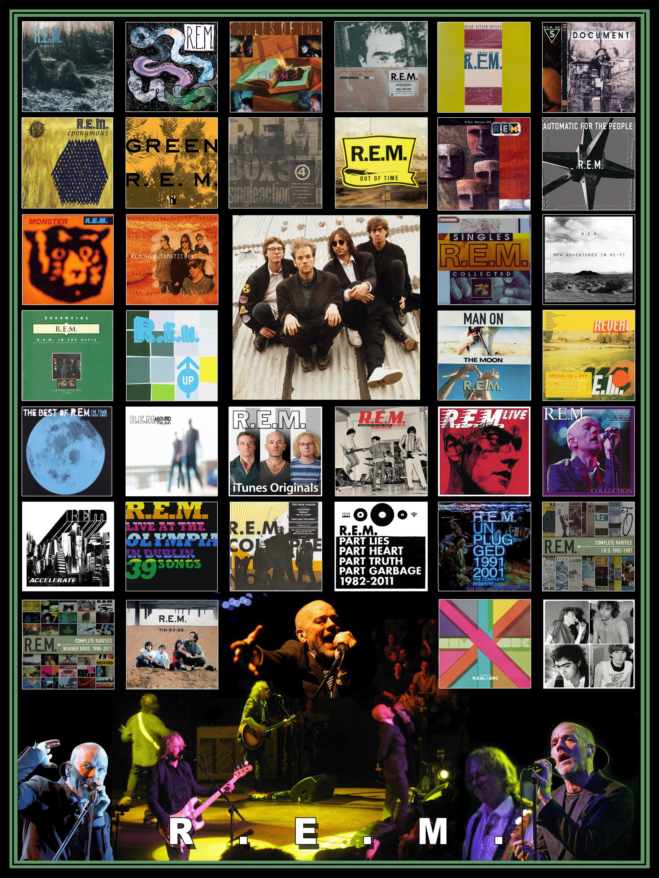 R.E.M. CD Cover Poster - Etsy