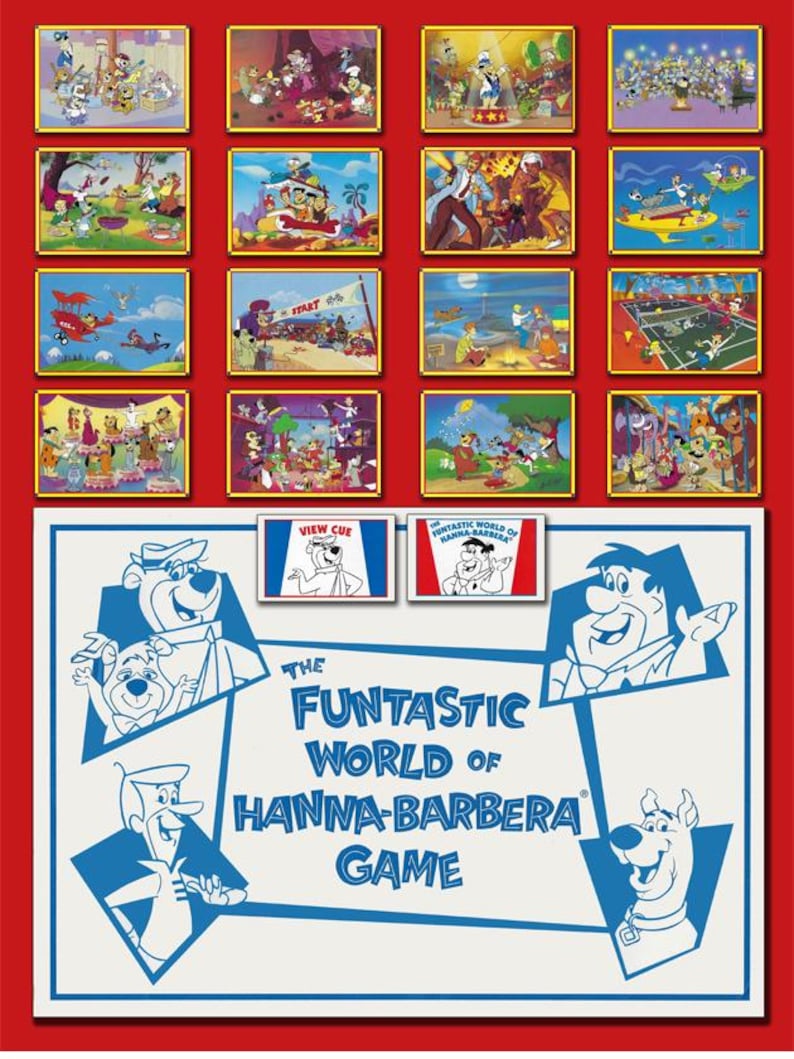 Hanna Barbera Funtastic World Board Game 18x24 Poster - Etsy