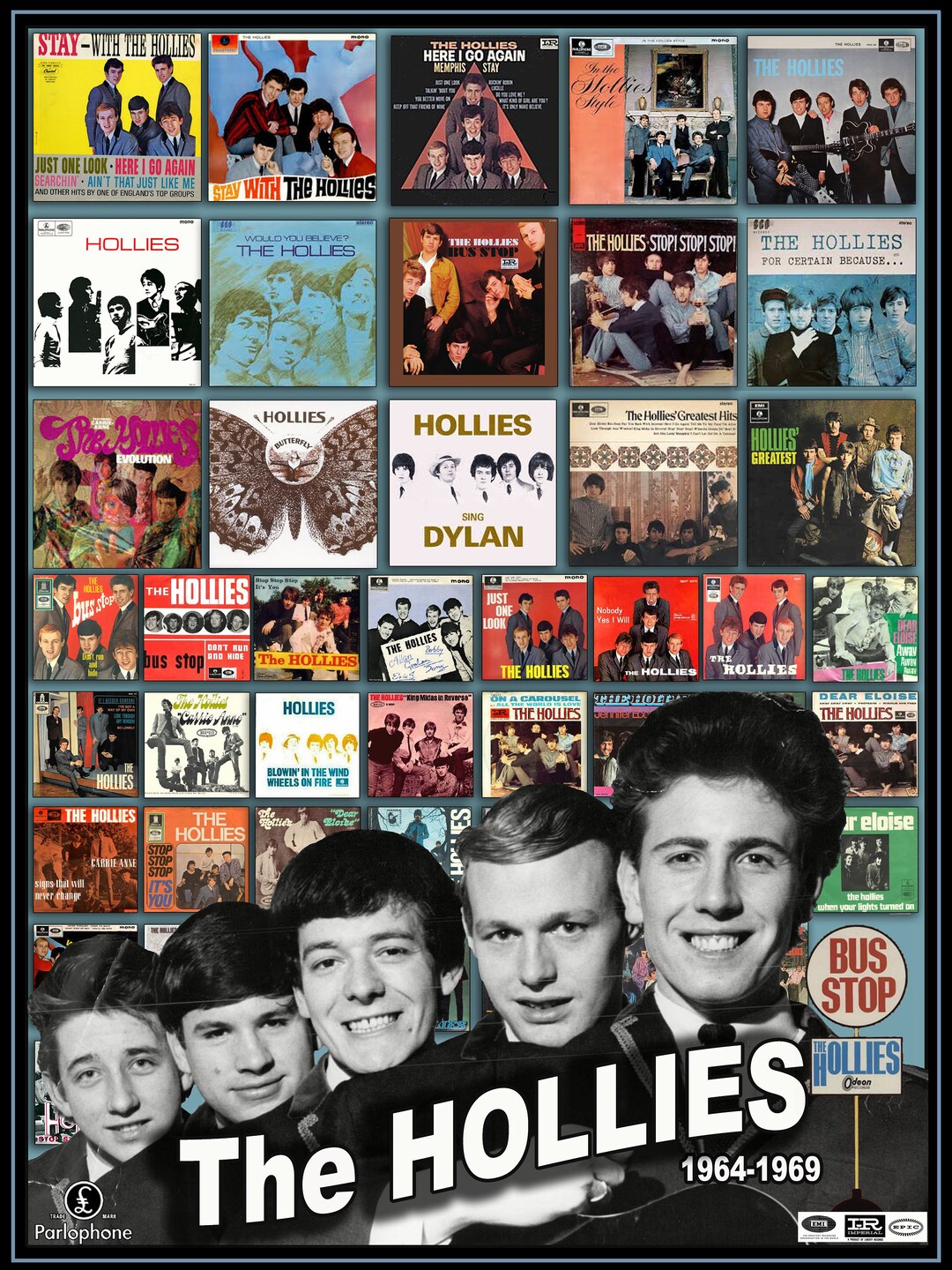 Hollies LP Poster - Etsy