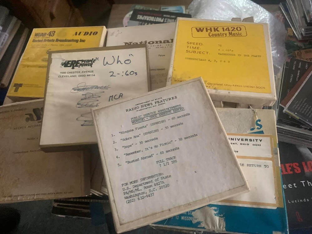 WMMS 101 FM Repro of Vintage Mushroom Logo Reel to Reel Tape Box Cover ...