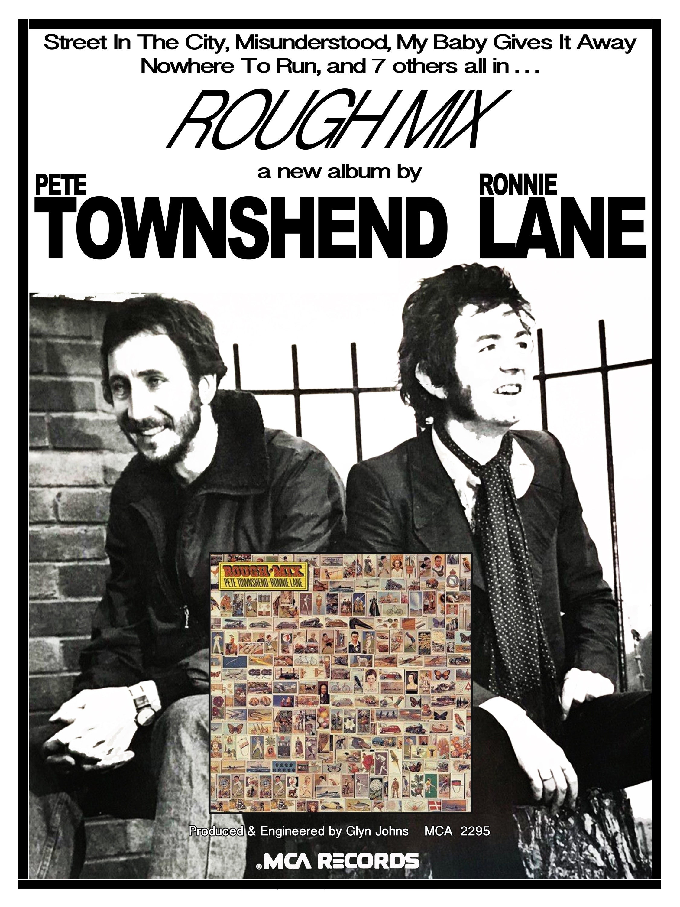 Rough Mix 18"x24" Pete Townshend Ronnie Lane Eric Clapton Charlie Watts ...