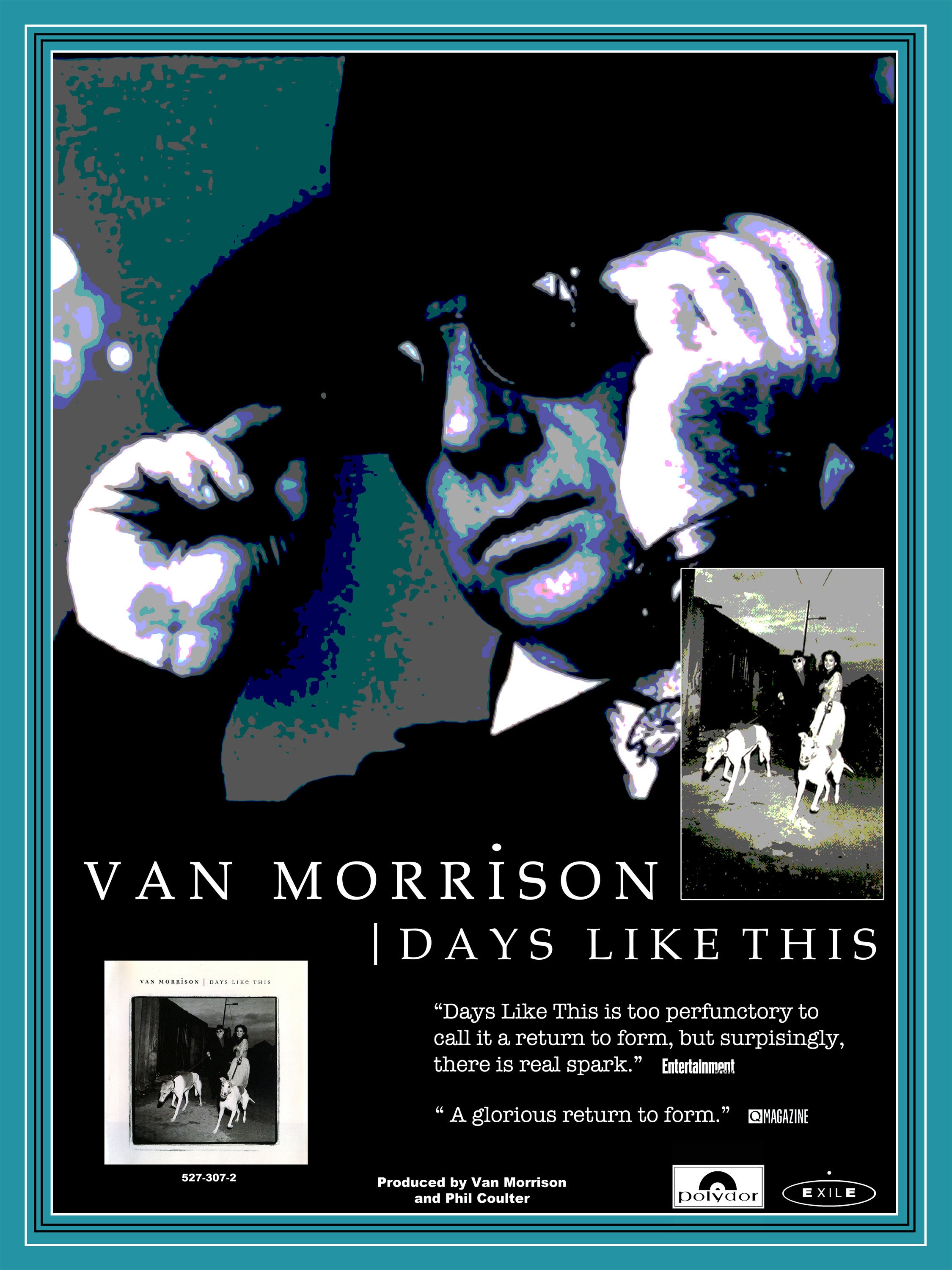 Van Morrison Days Like This LP Cover "promo Poster" Reimagined - Etsy UK