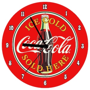 Coca Cola Vintage Era 8 Plastic Battery Operated Wall Clock Coke - Etsy