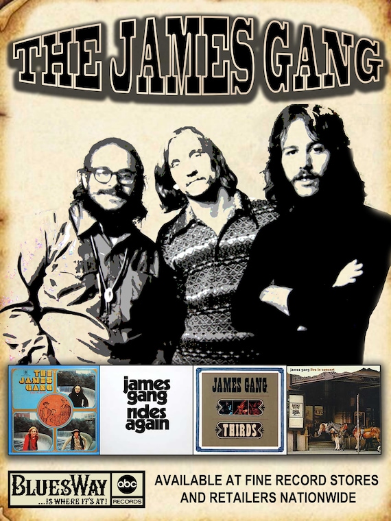 James Gang Joe Walsh promo Poster | Etsy