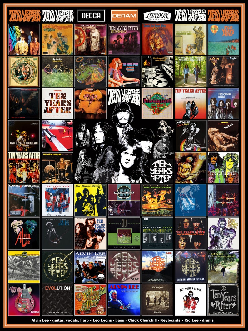 Ten Years After / Alvin Lee LP Cover Poster - Etsy