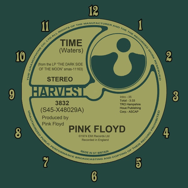 Pink Floyd Clock - Etsy