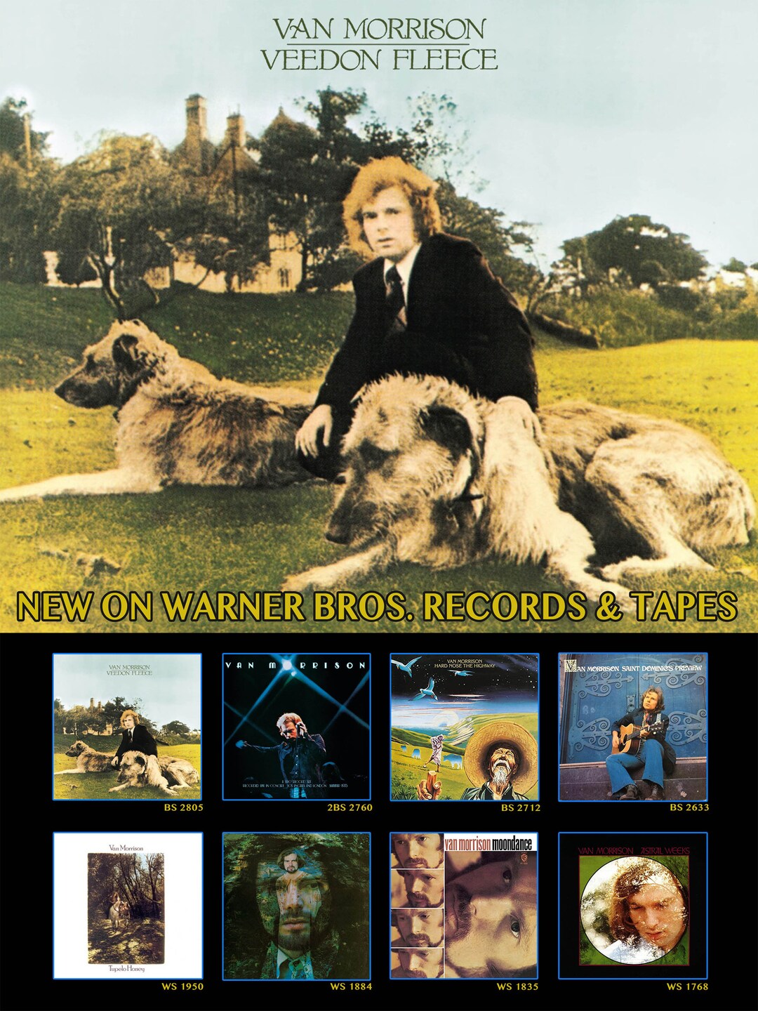 Van Morrison 18"x24" Veedon Fleece Repro 1974 Promo Poster - Etsy