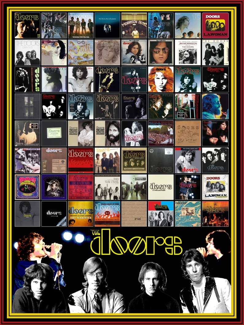 Doors, Jim Morrison LP Cover Poster - Etsy