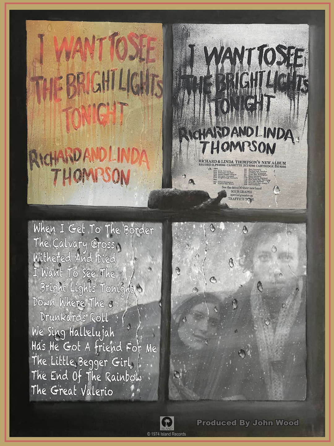 Richard Thompson I Want to See the Bright Lights Tonight Promo Poster ...