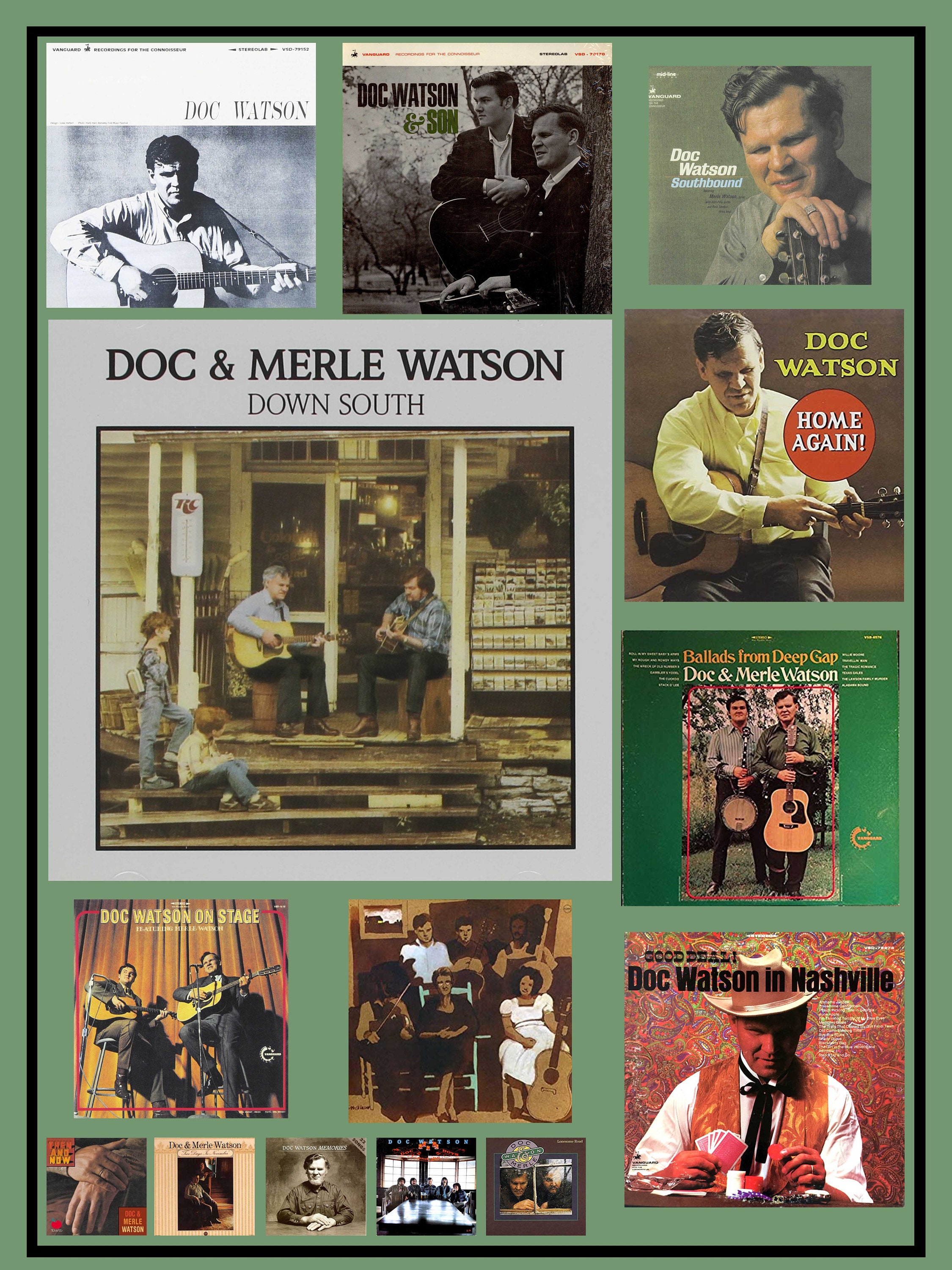 Doc Watson LP Cover Poster - Etsy