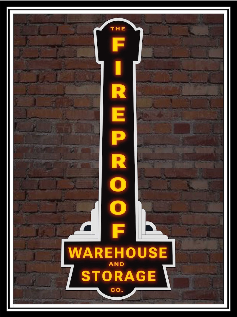 Columbus Ohio Fireproof Building Short North Sign 18"x24" Sign Poster ...