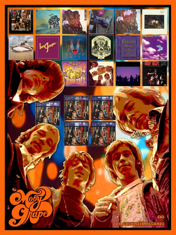 Moby Grape 18x24 LP Poster Skip Spence Jefferson - Etsy