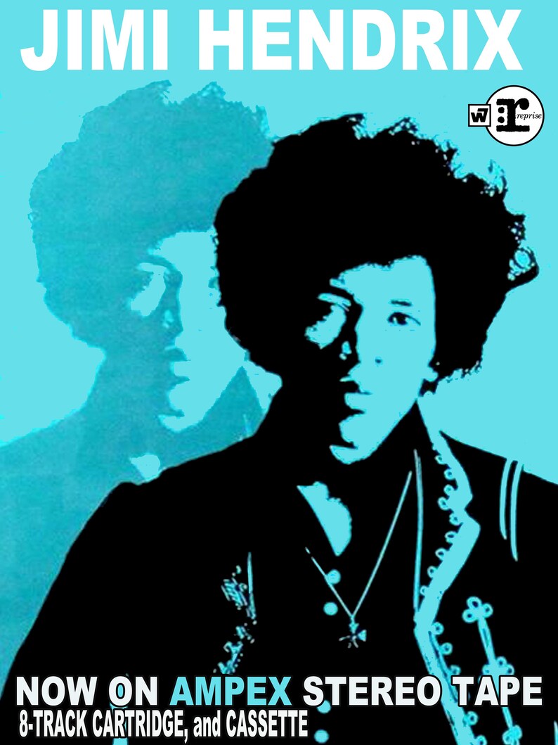 Jimi Hendrix Amex 8 Track Tape Repro Poster - Etsy