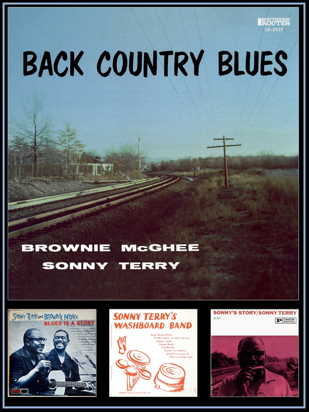 Sonny Terry Brownie Mcghee LP Poster Back Country Blues - Etsy
