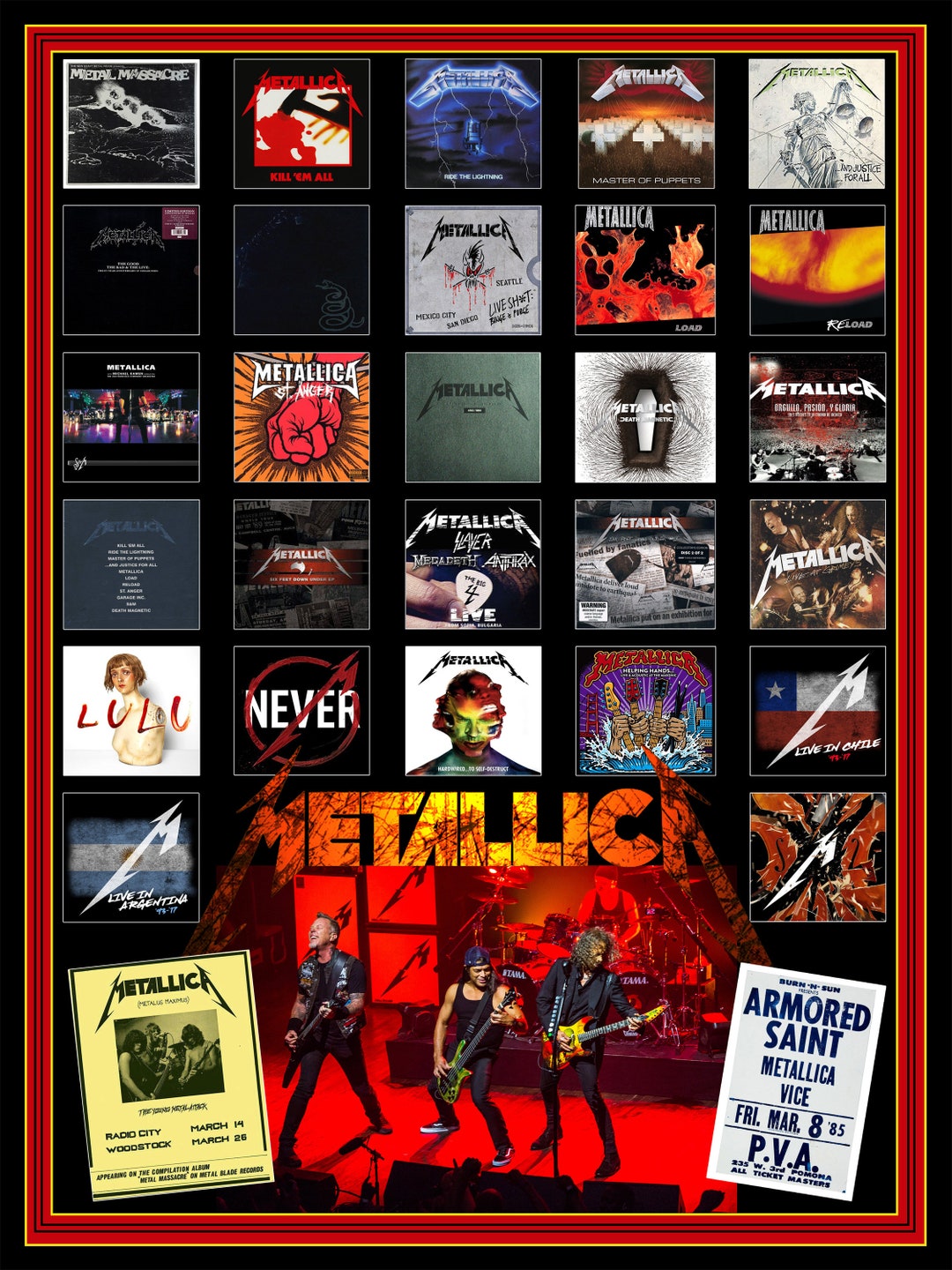 Metallica Poster - Etsy