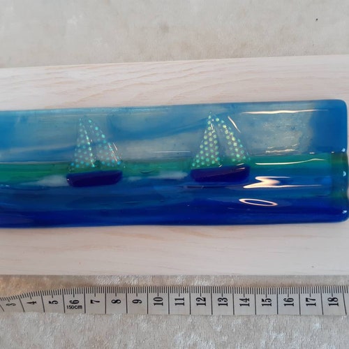 Small Sea Scenes on a Wooden Frame. Made of Fused Glass. - Etsy UK