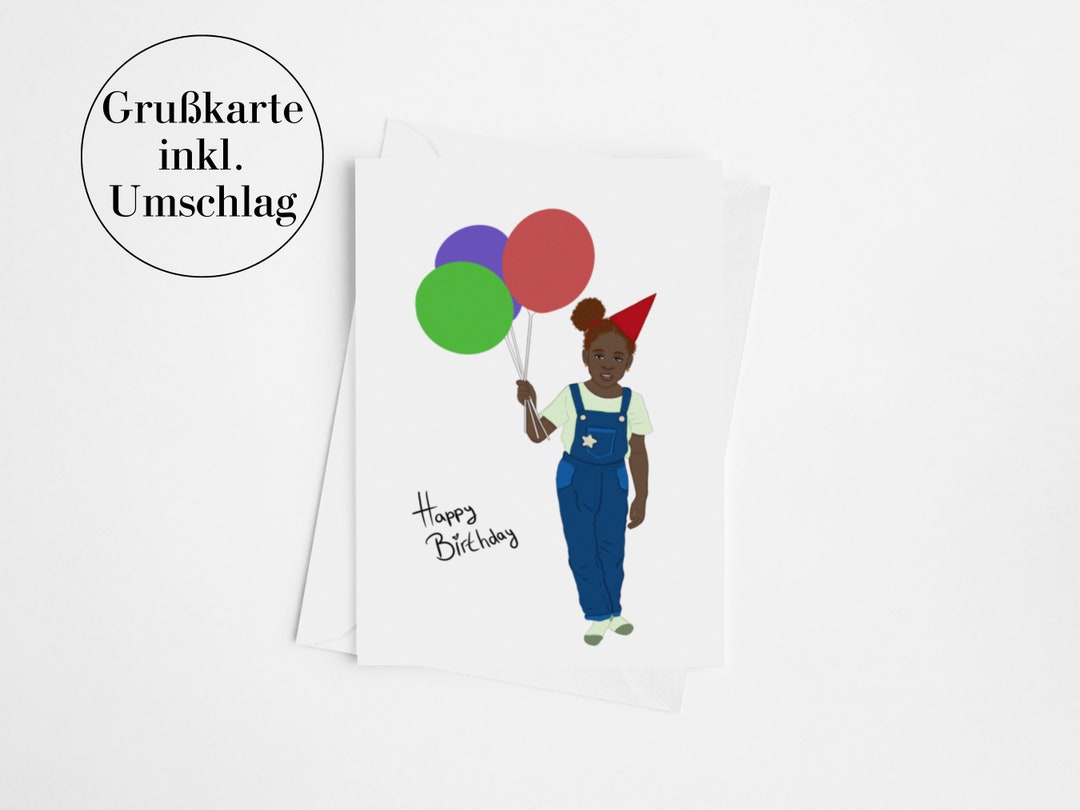 Brandy Happy Birthday Greeting Cards Children's Birthday Black Girl ...