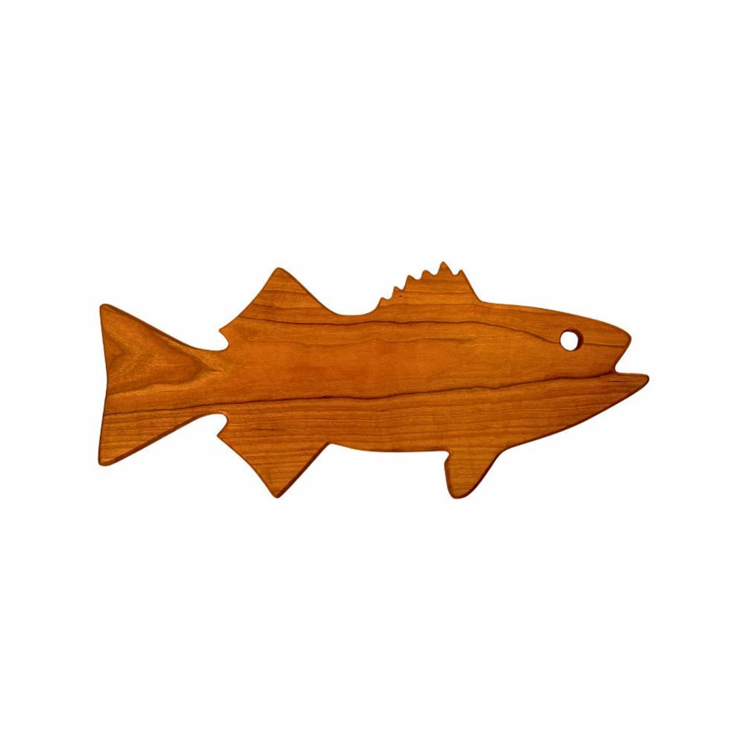Striped Bass - Cutting Board / Serving Tray / Coastal Decor / Fish Art ...