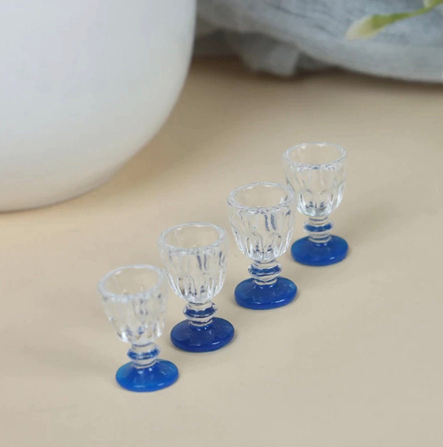4pcs Miniature Wine Glasses Etsy