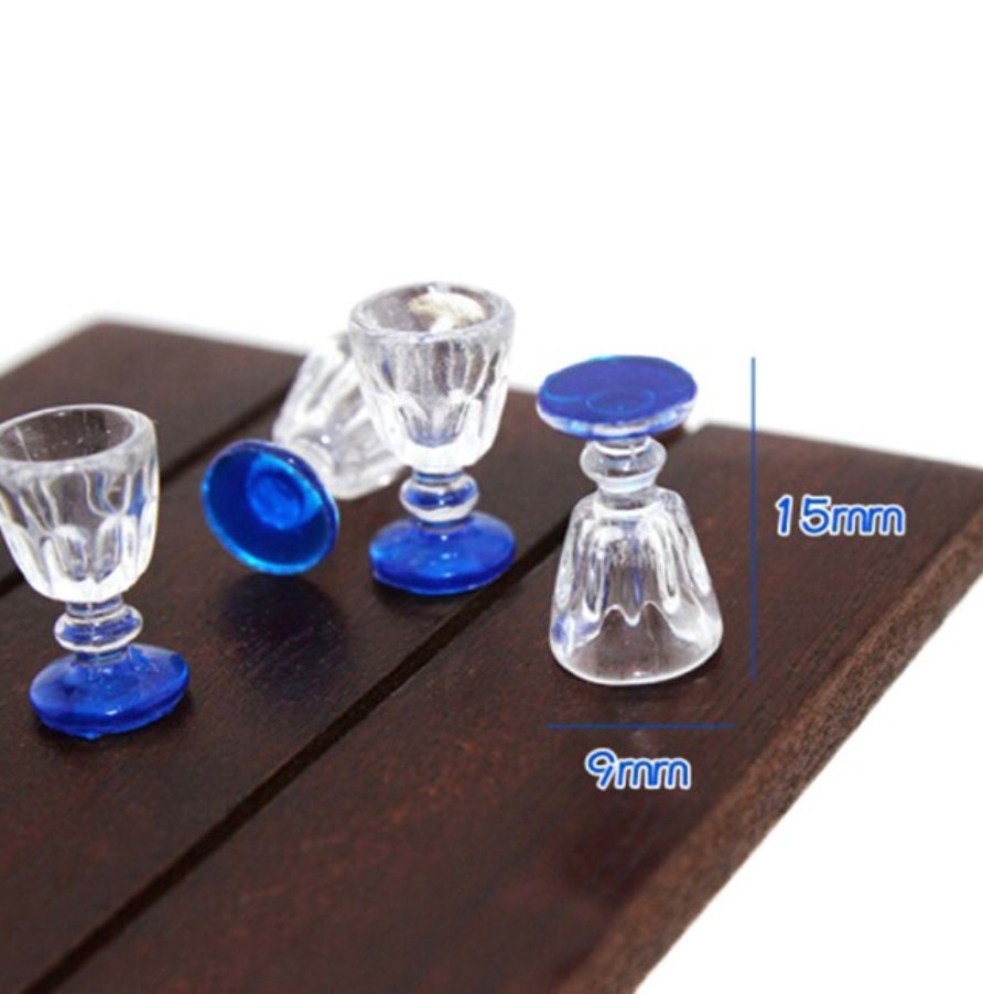 4pcs Miniature Wine Glasses Etsy