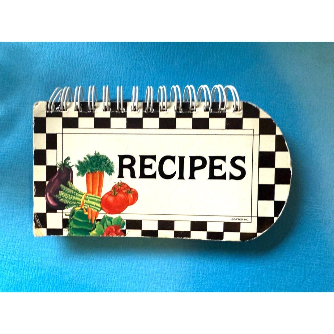 Vintage 1970s Spiral Bound Recipe Book, New - Etsy