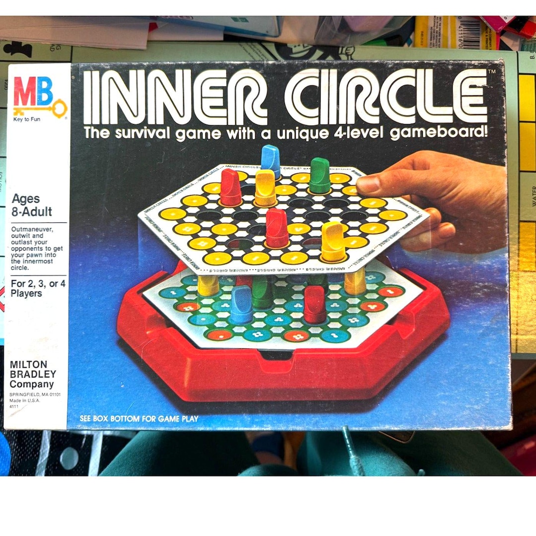Vintage 1981 Inner Circle Board Game, Milton Bradley, Complete - Etsy