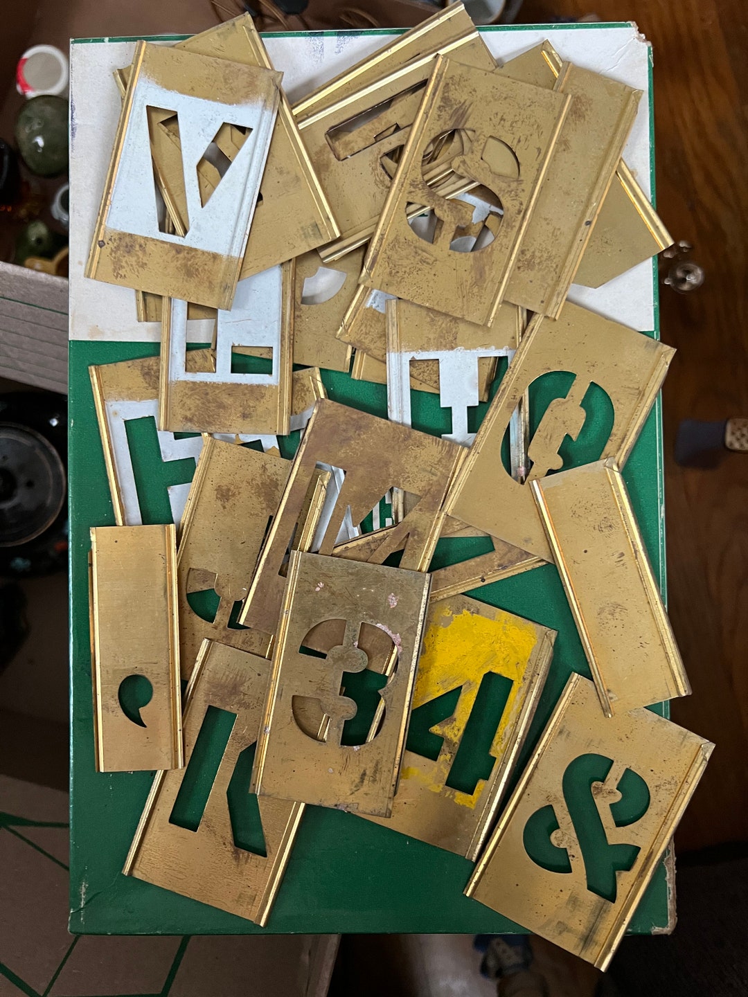 Vintage Brass Interlocking Letters & Numbers. CH Hansen. - Etsy