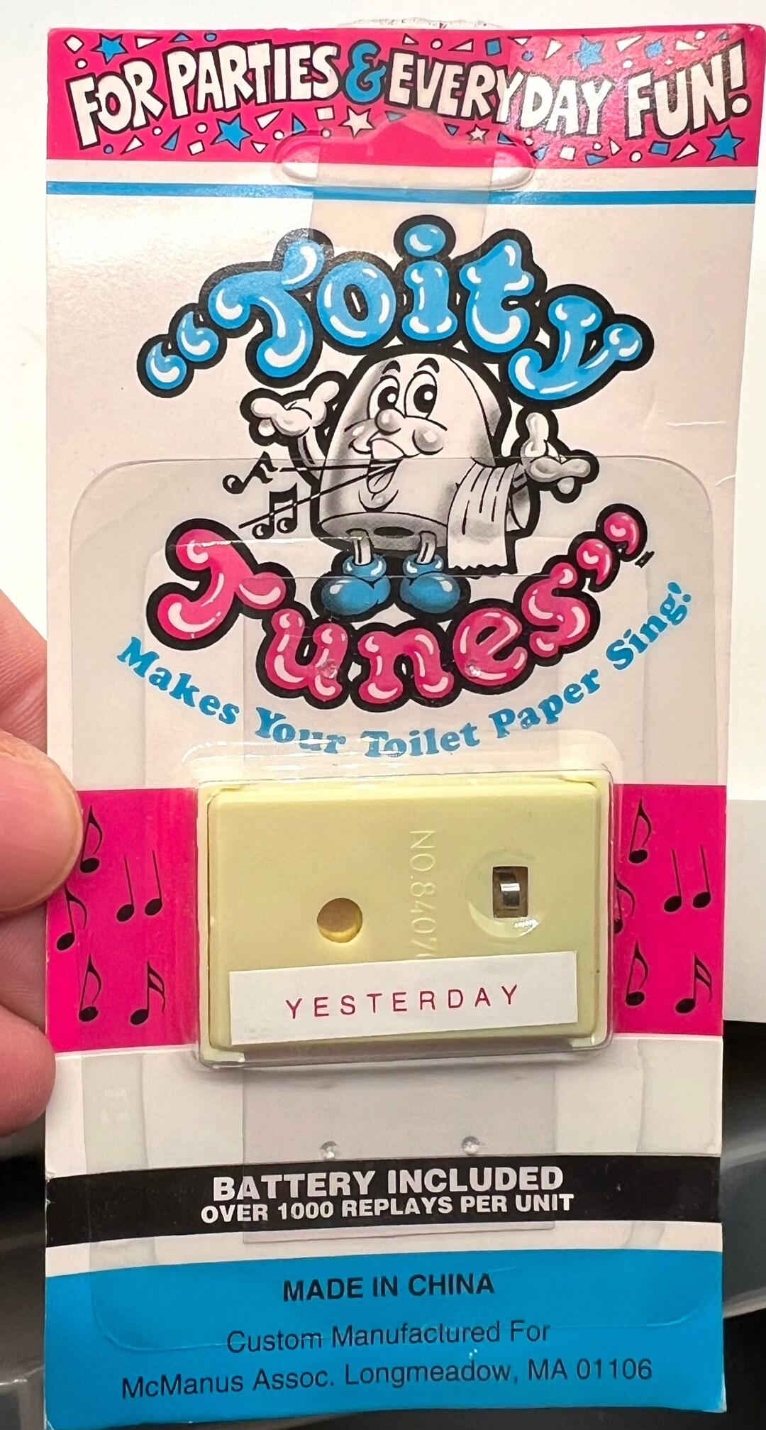 Vintage 1980s Toity Tunes Toilet Paper Music Player, Song: Yesterday ...