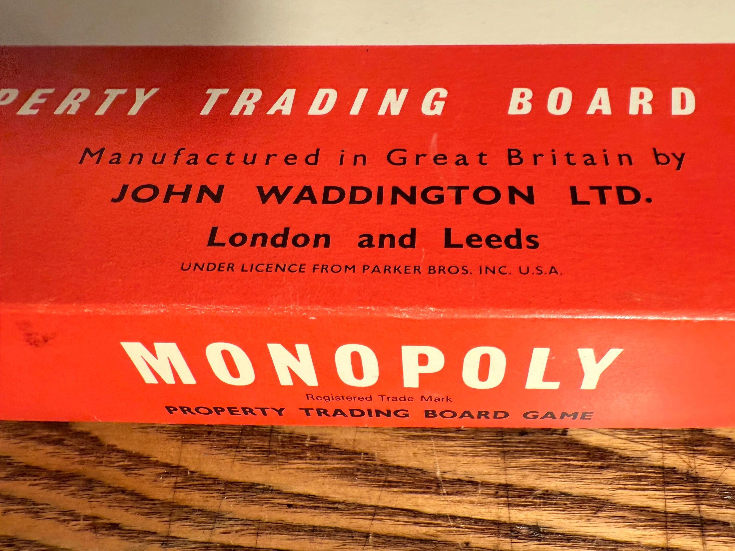 Vintage 1972 British Monopoly Board Game by Waddington’s - Etsy