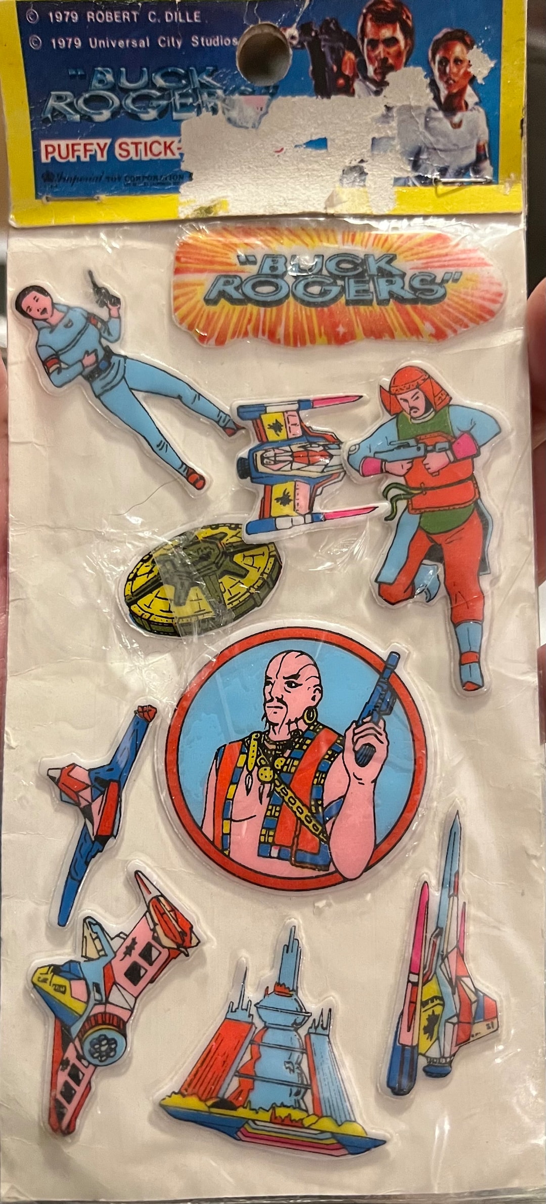 Vintage 1979 Buck Rogers Puffy Sticker Pack, Gordy International - Etsy