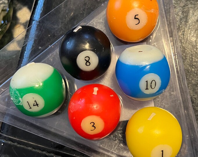 Vintage Pool Ball Billiards Candles - Etsy