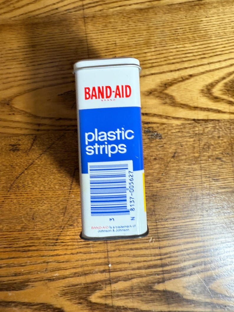 Vintage 1970s Band-aid Tin, Johnson & Johnson, Empty - Etsy
