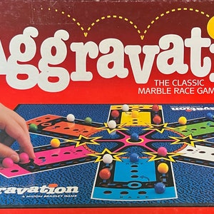 Vintage 1989 Aggravation Marble Board Game From Milton Bradley - Etsy