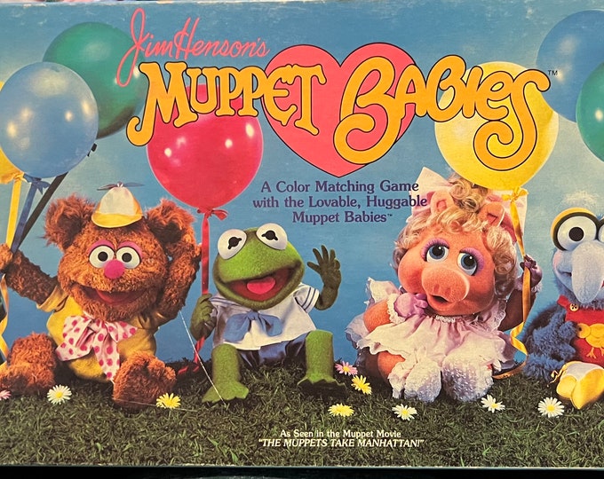 Vintage 1984 Jim Henson’s Muppet Babies Board Game. Color Matching Game ...