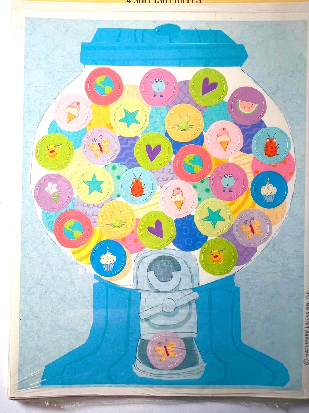 Vintage 1990s Gumball Machine Sticker Sheet, Hallmark - Etsy