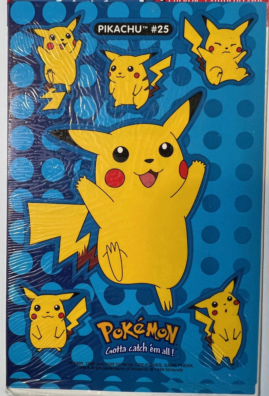 Vintage 1990s Pikachu Pokemon Sticker Sheet, 25 - Etsy