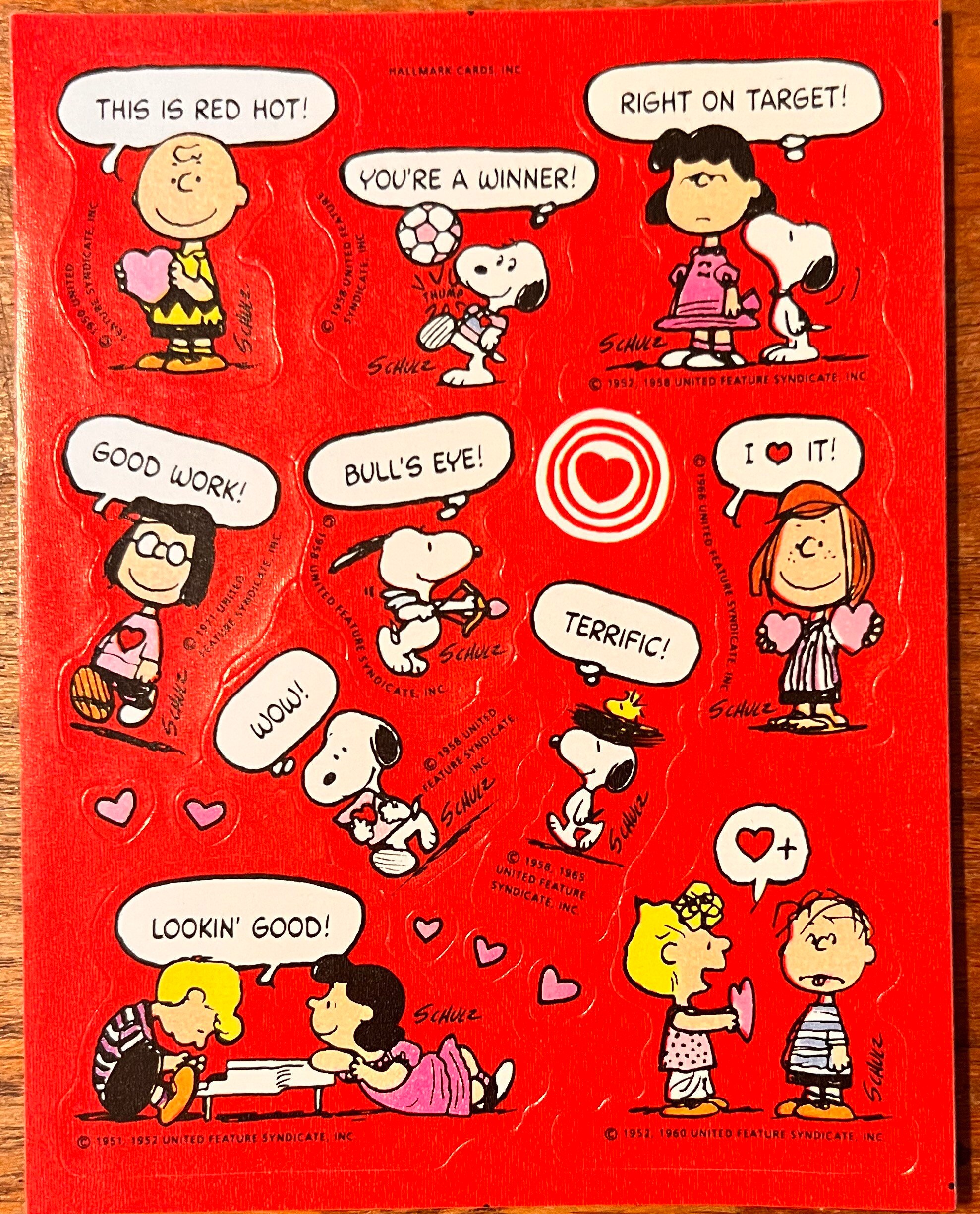 Vintage Peanuts Stickers. 1980s. Hallmark. Great Shape. - Etsy