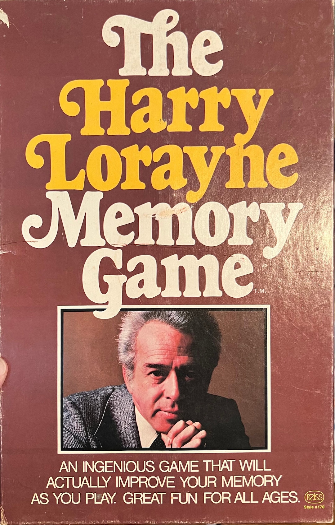 Vintage 1976 Harry Lorayne Memory Game - Etsy