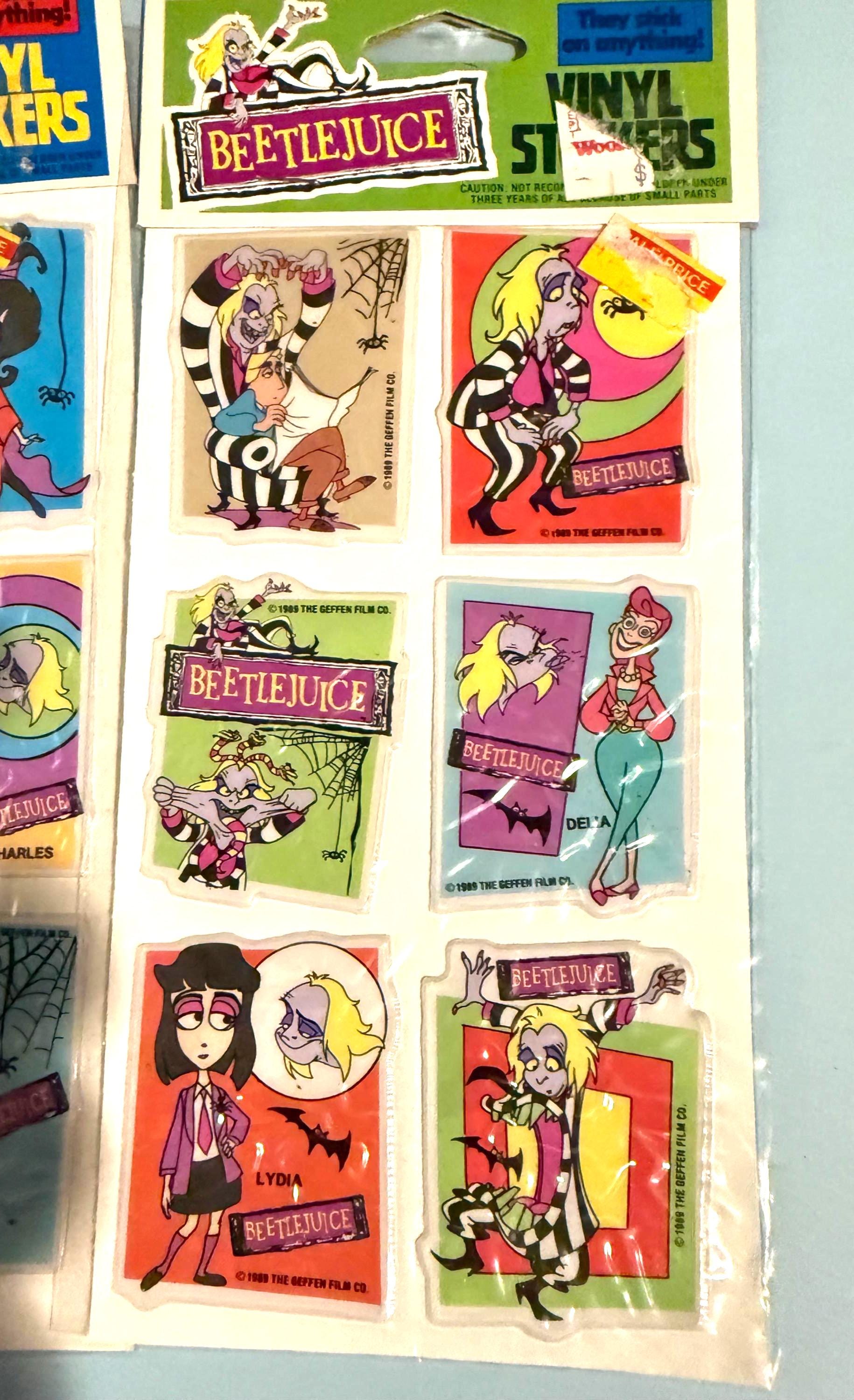 Vintage 1988 Puffy Beetlejuice Sticker Pack; Your Choice - Etsy