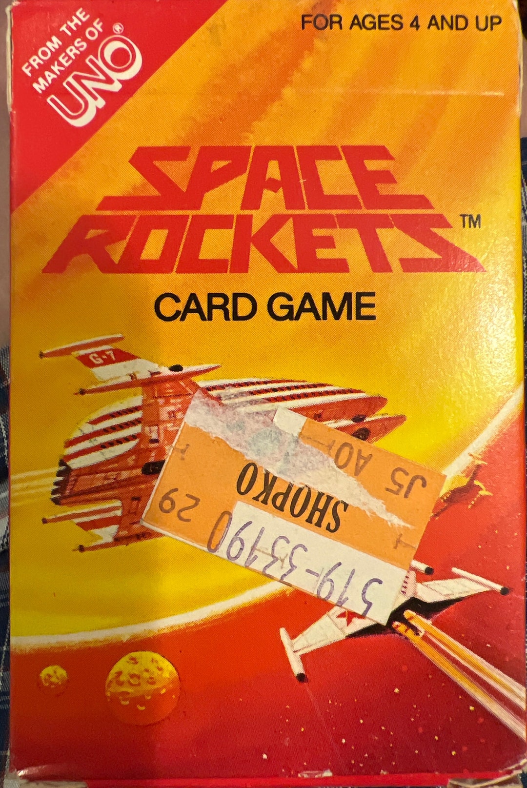 Vintage 1983 Space Rockets Card Game. From the Makers of Uno - Etsy