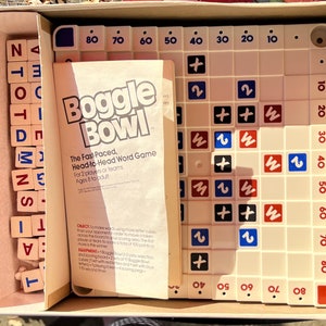 Vintage 1987 Boggle Bowl Game. Parker Brothers. Spelling Game. - Etsy