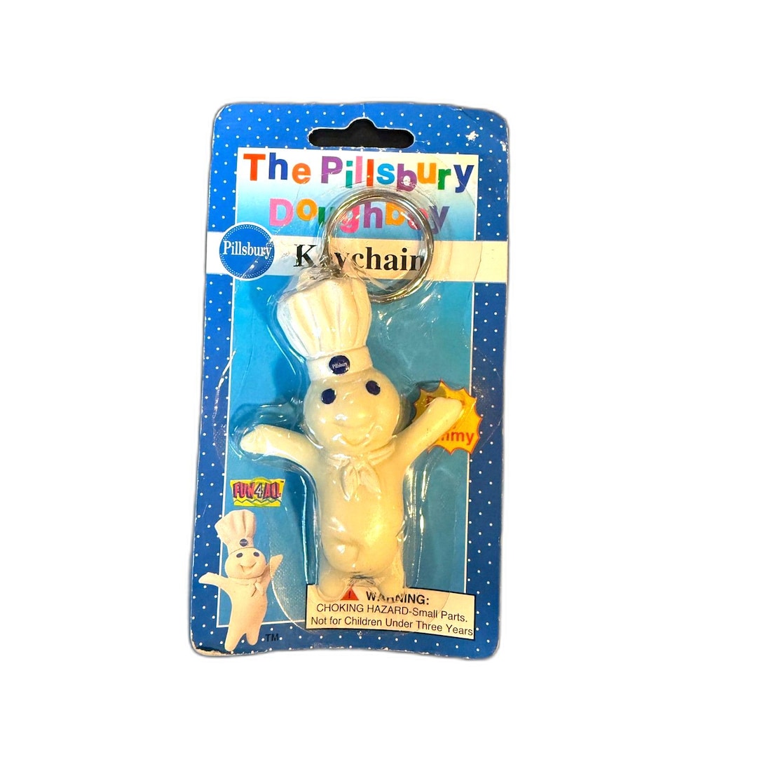 Vintage 1996 Pillsbury Doughboy Poke My Tummy Keychain, Fun4all, NEW ...