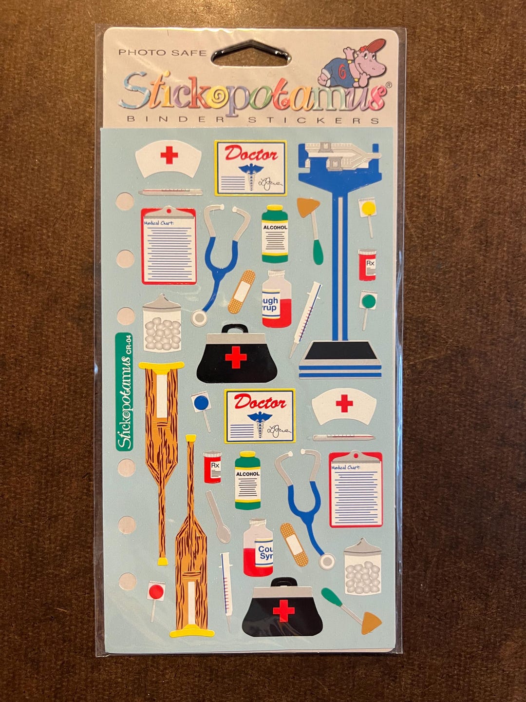 Vintage 1990s Medical Doctor Nurse Sticker Pack, Stickopotamus ...
