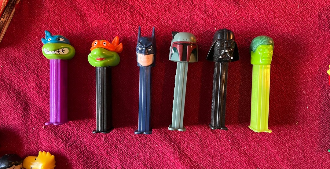 Vintage Pez Your Choice TMNT Ninja Turtles Fozzy Batman Bobba Fett ...