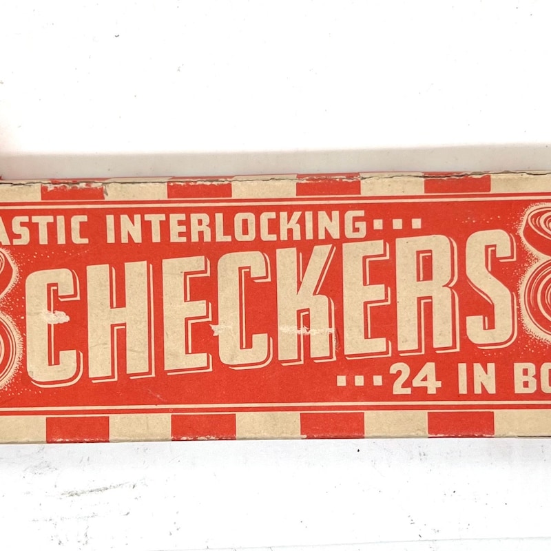 Red Checkers - Etsy