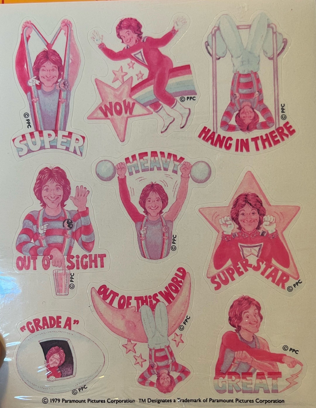 Vintage Mork From Ork Sticker Sheets. 1979 Hallmark Ambassador. Nanu ...