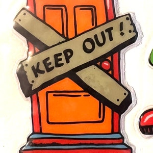 Vintage 1980s Rainbow, Keep Out, Do Not Disturb, Etc Puffy Sticker Pack ...